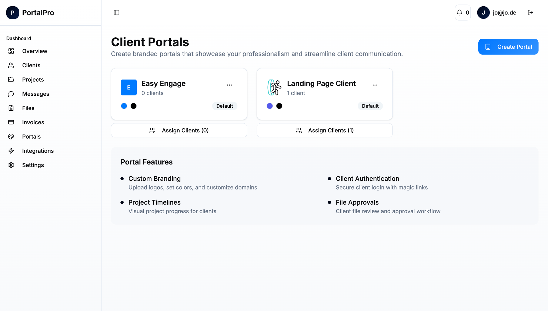 OneClient - Professional Client Portals for Freelancers & Agencies